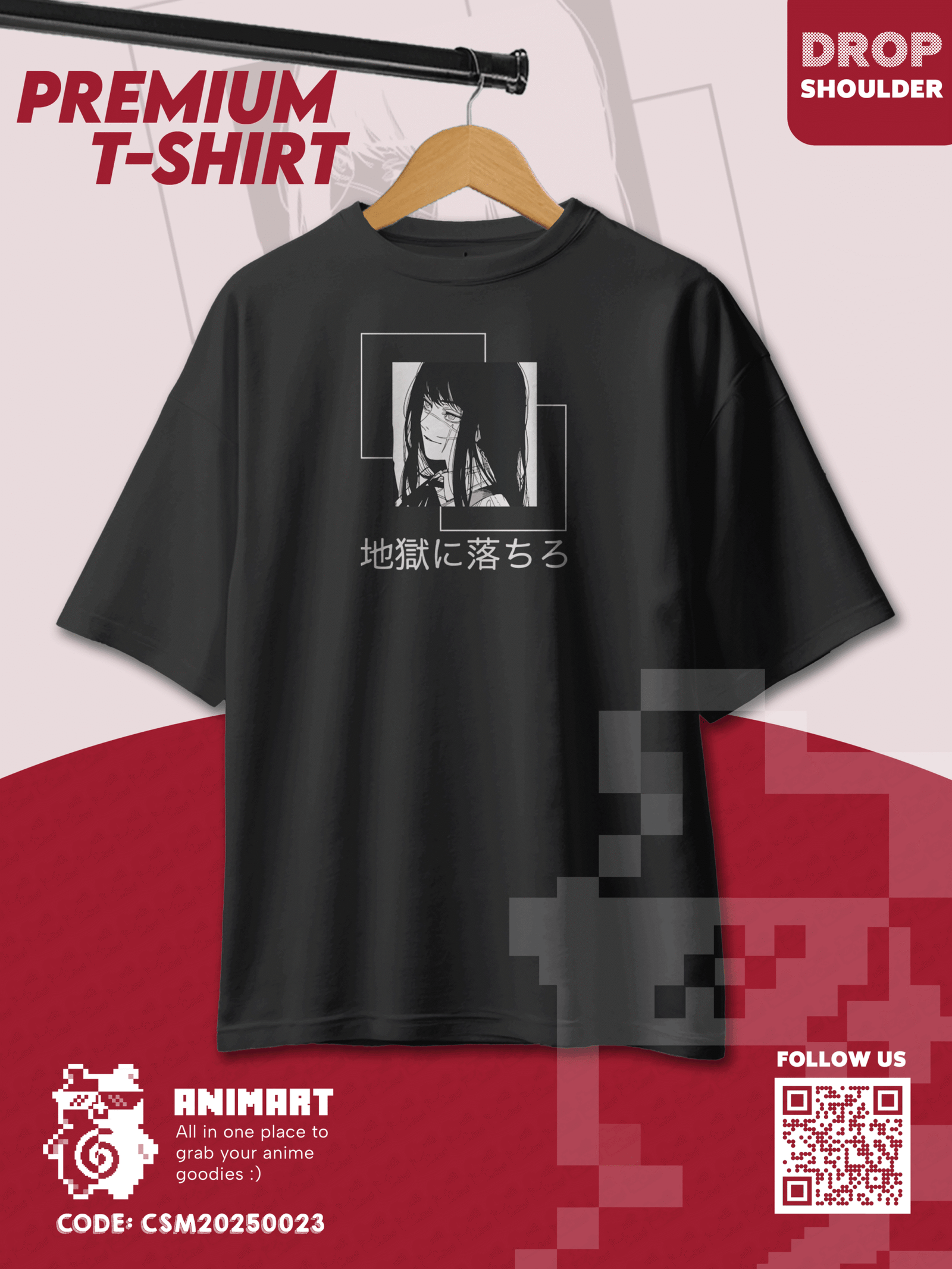 Asa Mitaka Aesthetic Girl – Chainsaw Man Drop Shoulder T-Shirt - AniMart