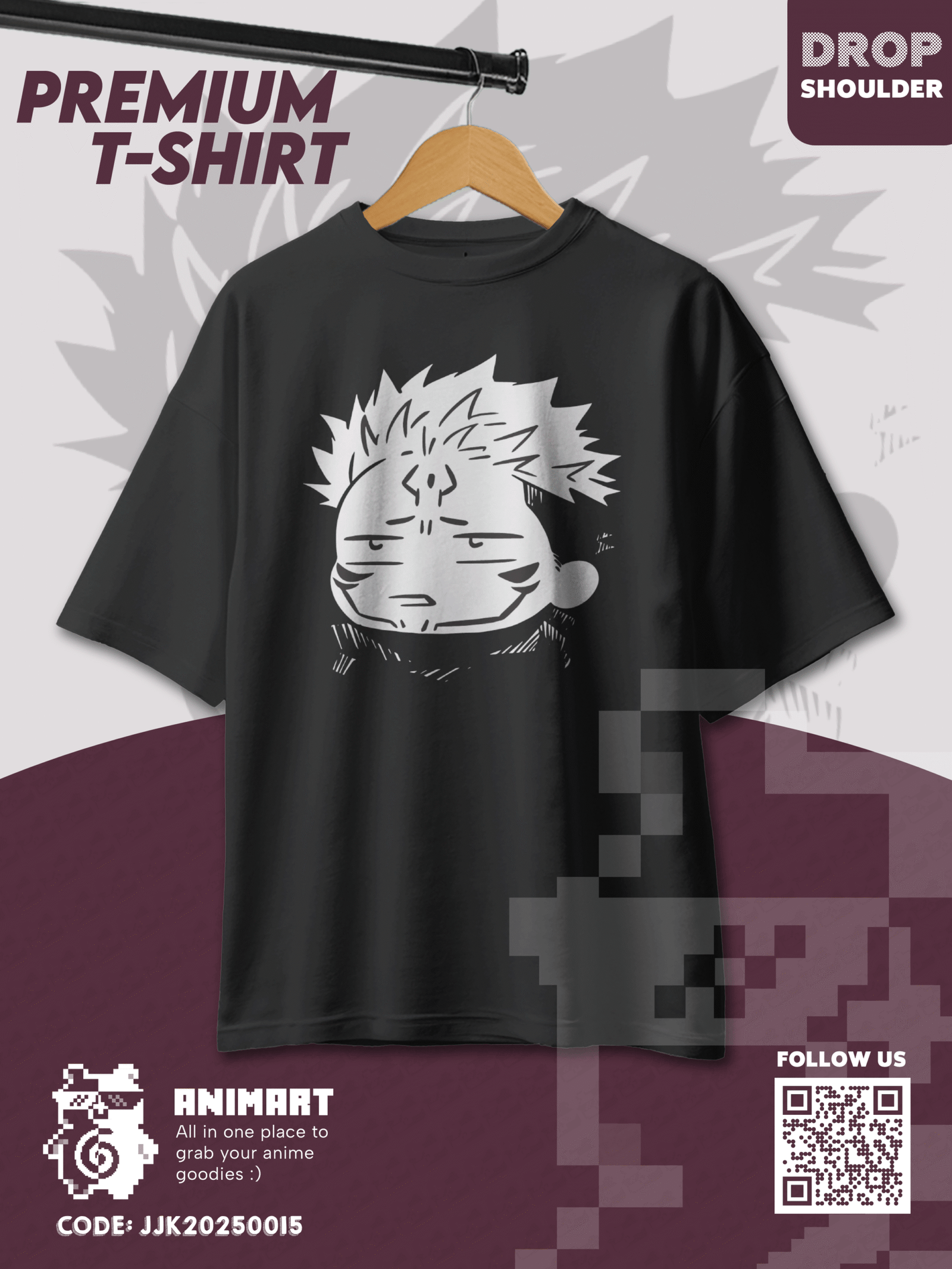 Sukuna Chibi – Jujutsu Kaisen Drop Shoulder T-Shirt - AniMart