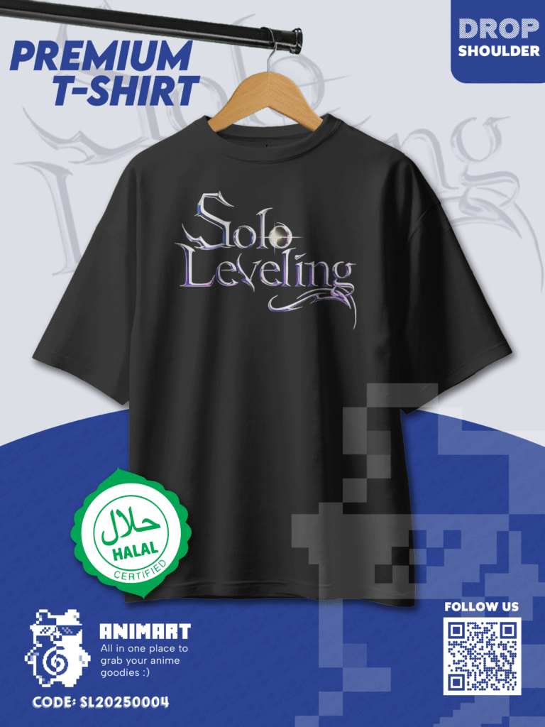 Solo Leveling Branding – Solo Leveling Drop Shoulder T-Shirt (Halal ...