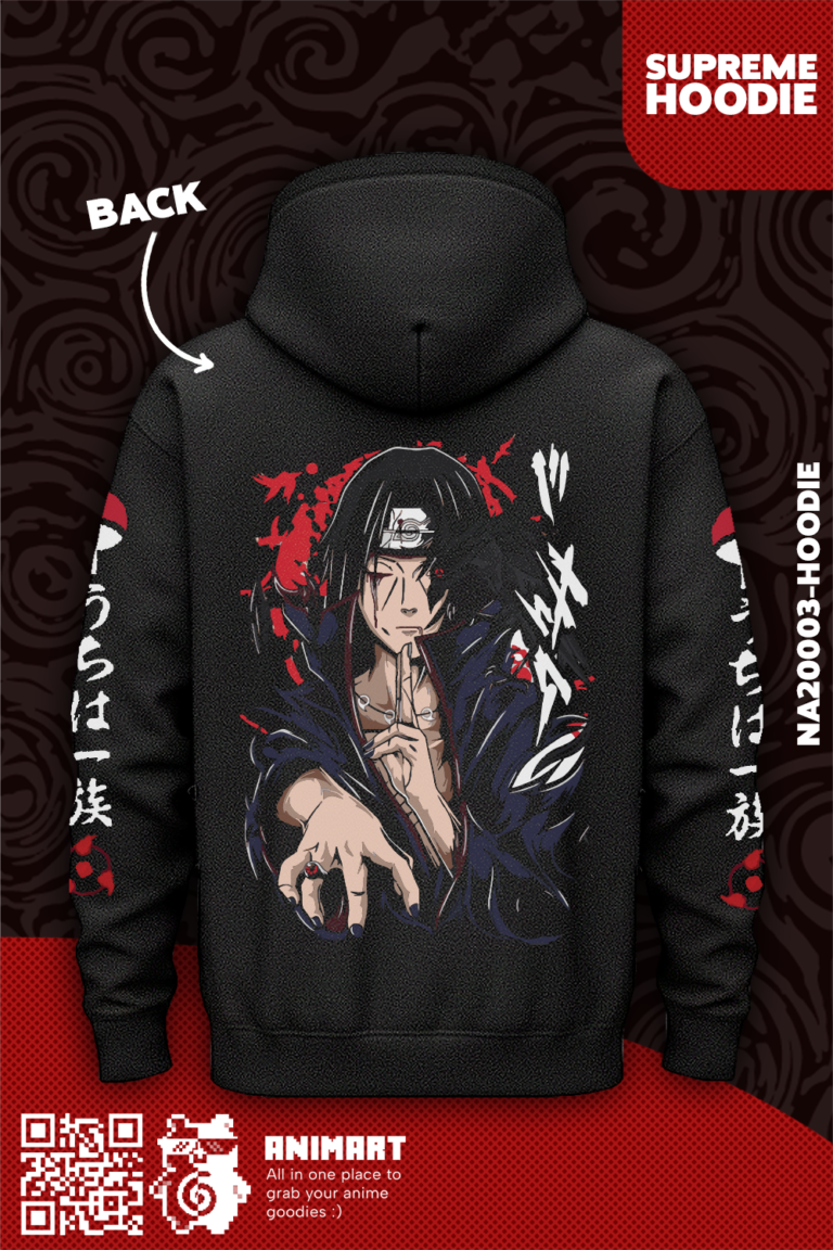 Itachi Uchiha The Hidden Hero - Naruto Premium Hoodie - AniMart